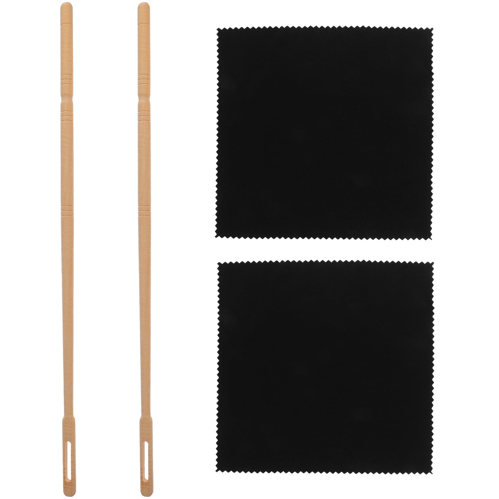Flute Cleaning Rod Sax Accessories Recorder Fabric Maple - Walmart.com