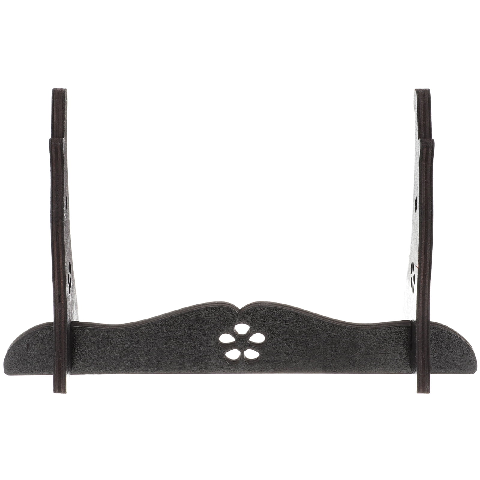 Toyandona Wooden Sword Storage Rack with Brown Single Shelf for Home ...