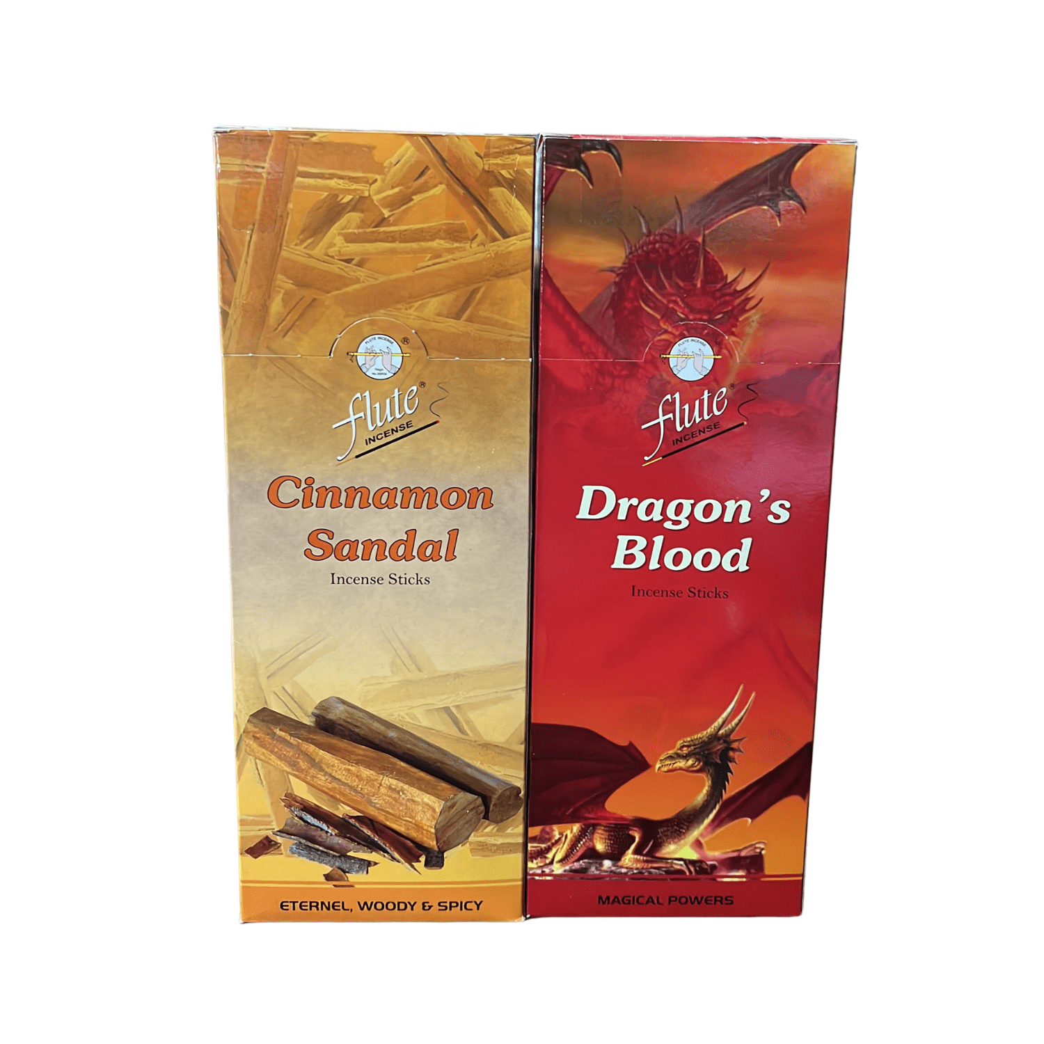 Flute Incense Sticks Combo Pack – Cinnamon Sandal & Dragon's Blood ...