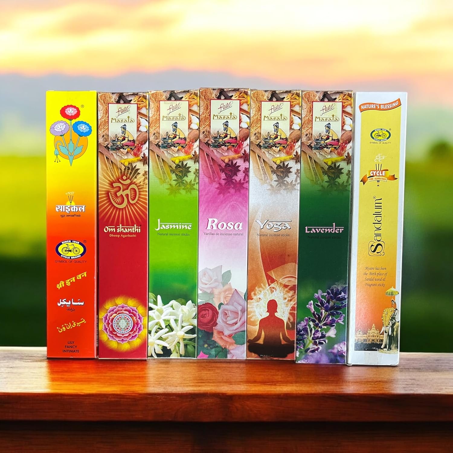 Flute Incense Sticks – Set of 7 (117 Sticks) – Premium Masala & Classic ...