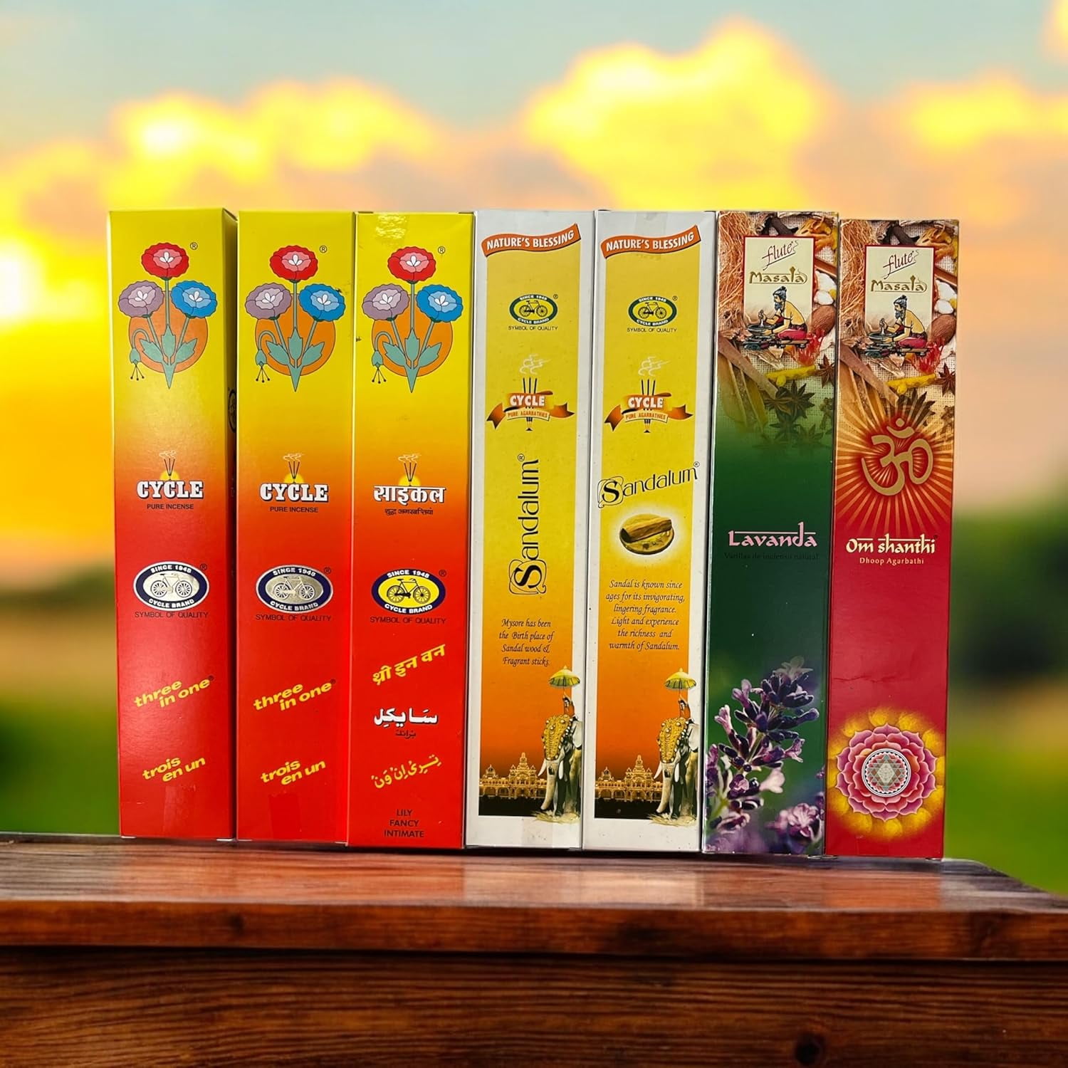 Flute Incense Sticks – Ultimate Combo Set (7 Varieties) – 114 Sticks for Meditation, Relaxation ...