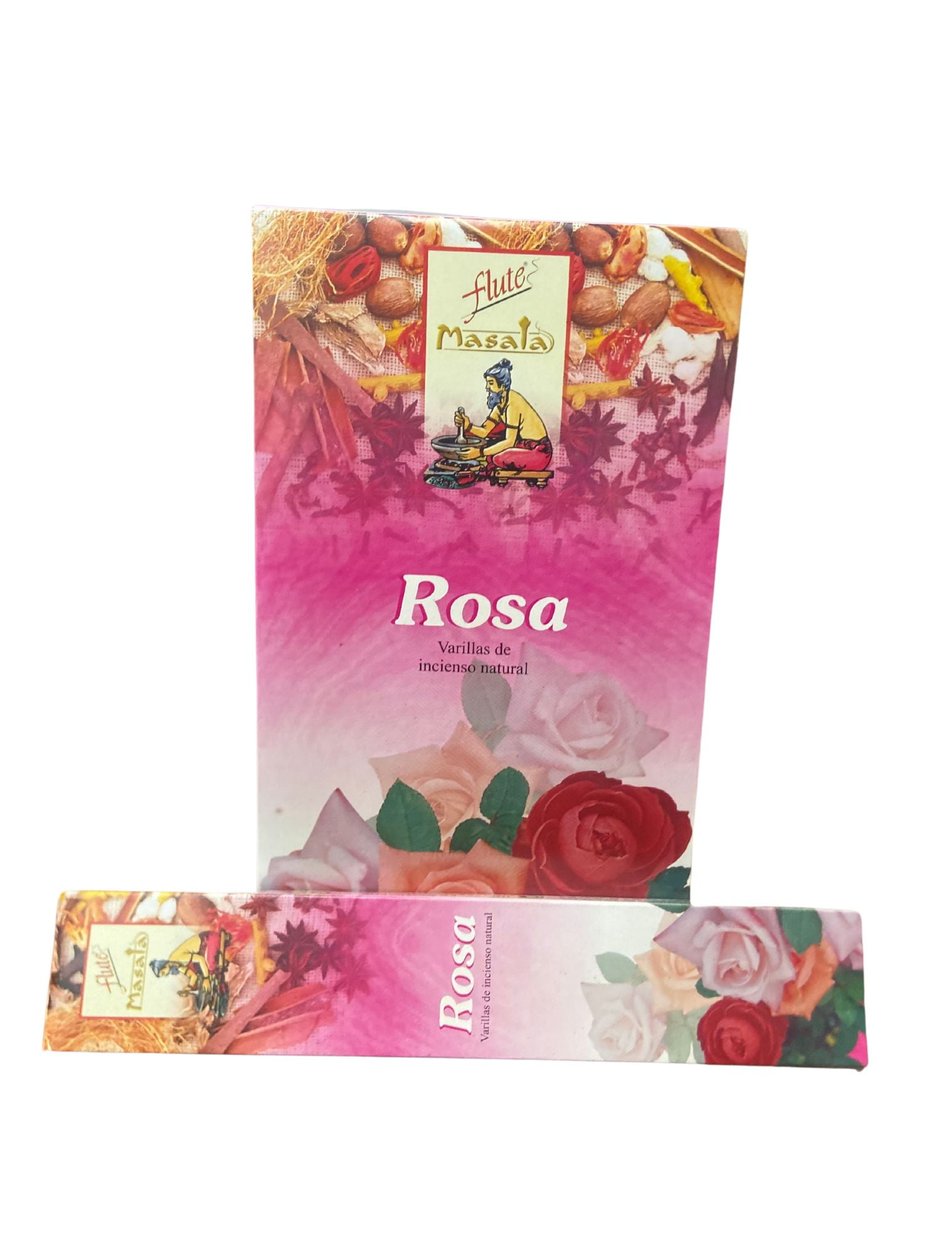 Flute Red Rose Natural Incense Sticks - Square Pack of 175 Sticks ...
