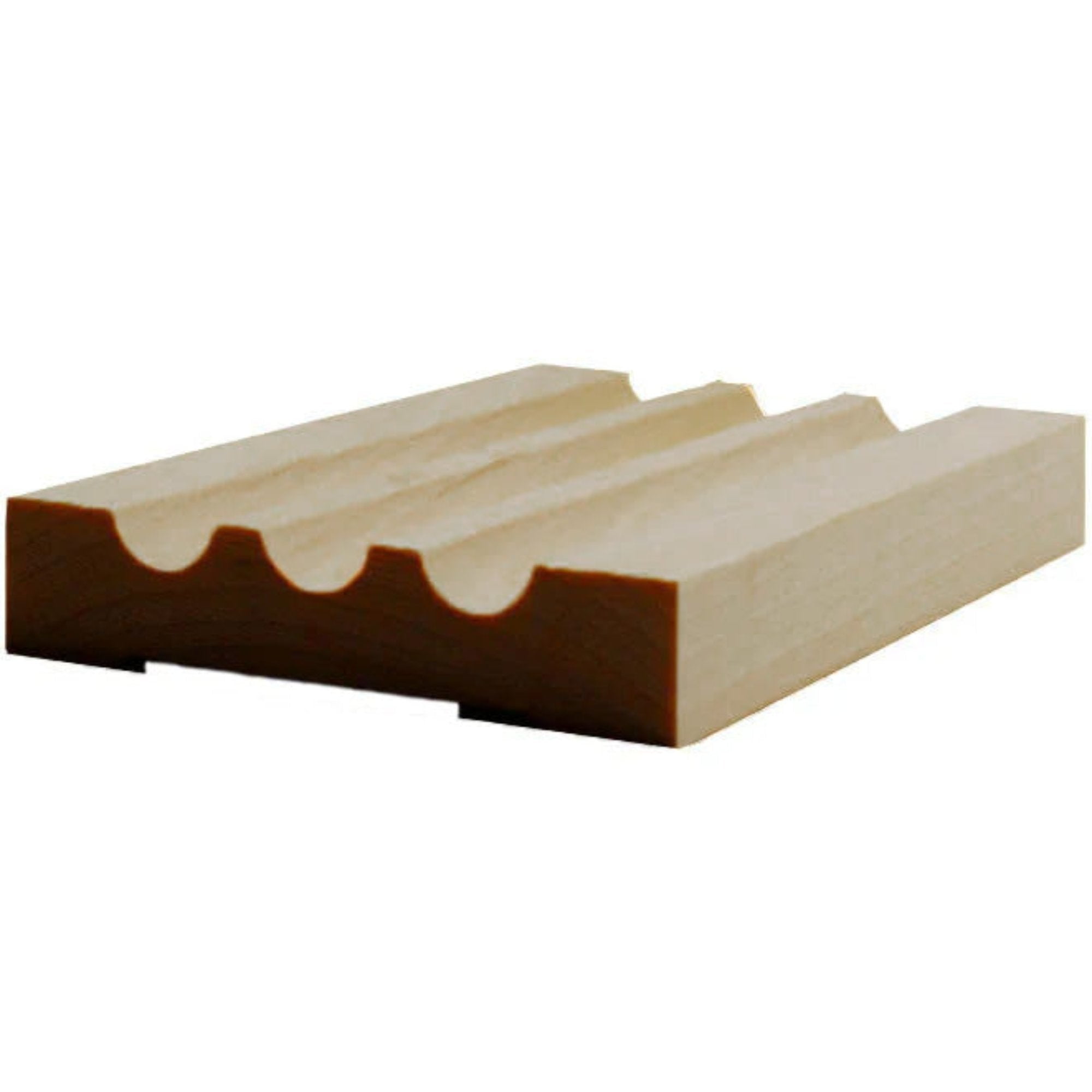 EWCA46 Fluted 3-1/2" wide x 3/4" Casing. Unfinished Trim - Walmart.com
