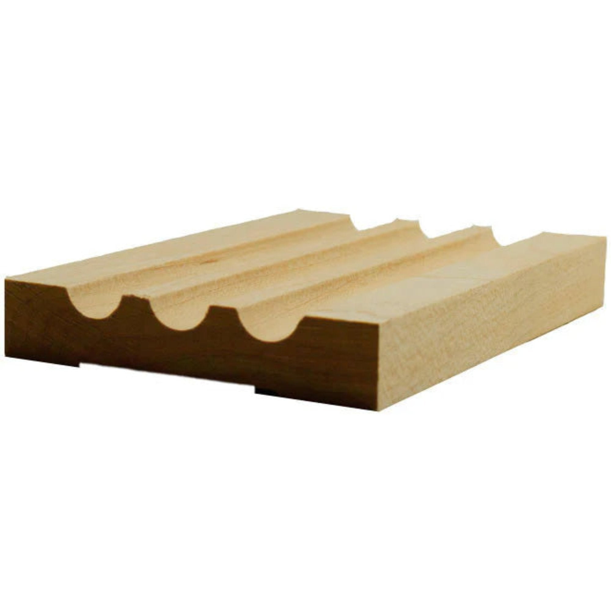 Fluted Casing EWCA46, 3/4" x 3-1/2", Poplar, 95" - Walmart.com