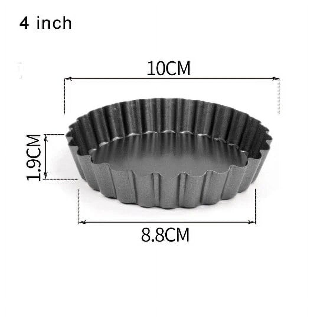 Fluted Pie Tart Pan Mold Baking Removable Bottom Nonstick Quiche Tool ...