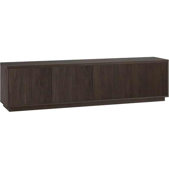 Fluted TV Stand for TVs up to 75‘‘ with 2 Concealed Ribbed Storage ...