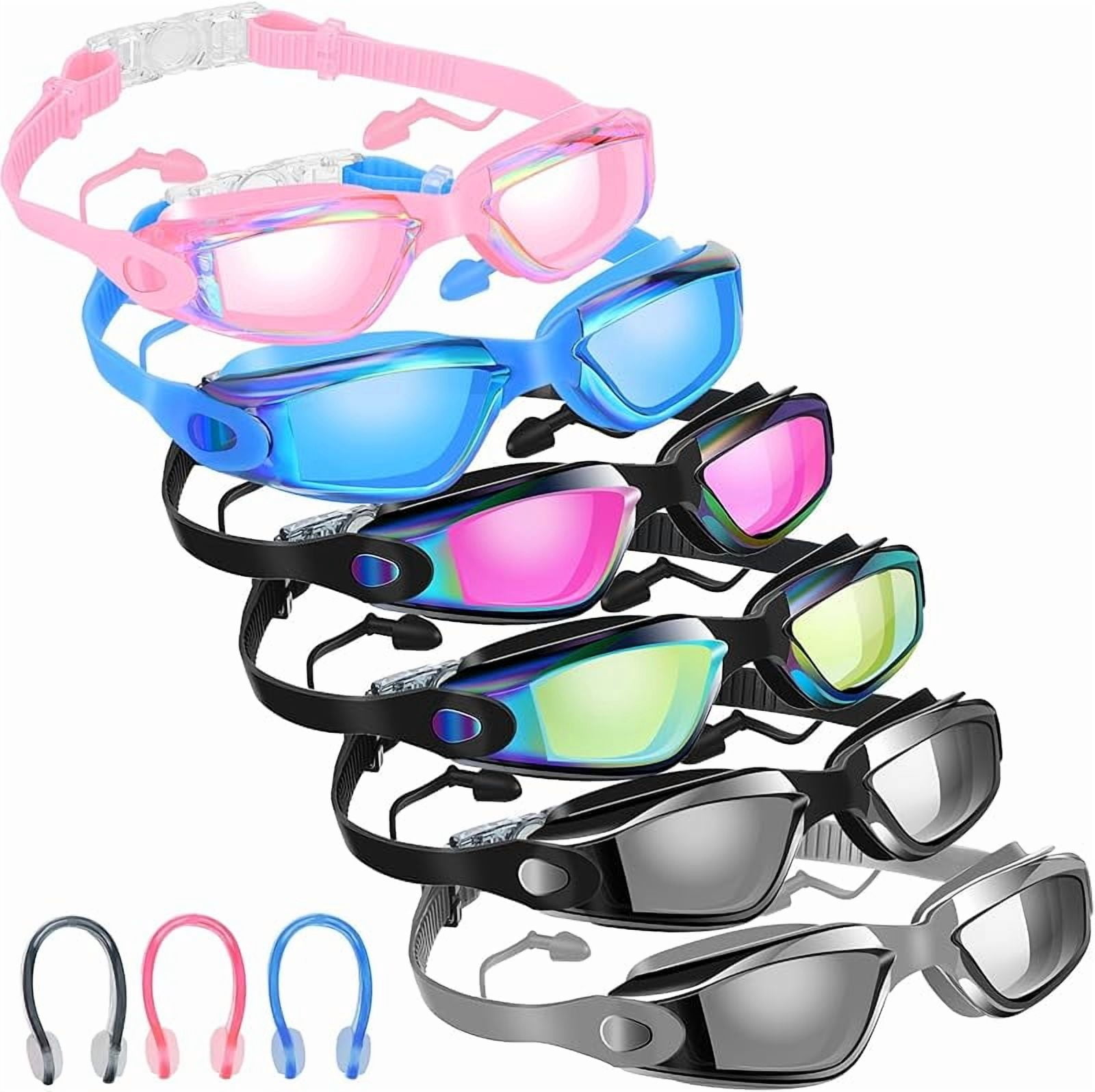 Flutesan 6 Pack Swim Goggles for Adult Anti Fog Swimming Glasses with ...