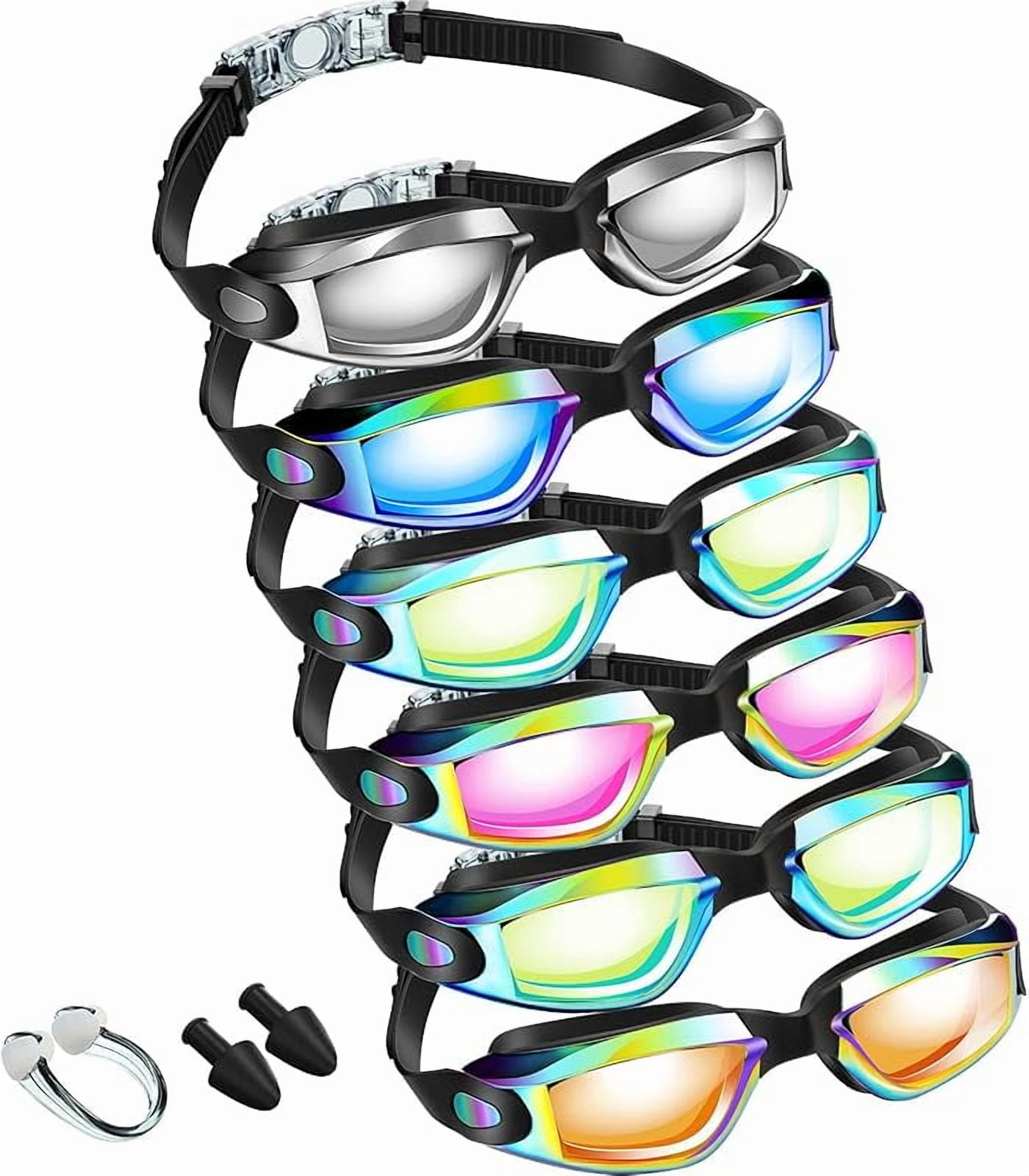 Flutesan 6 Pack Swimming Goggles Adult Kids Anti Fog Pool Goggles with ...