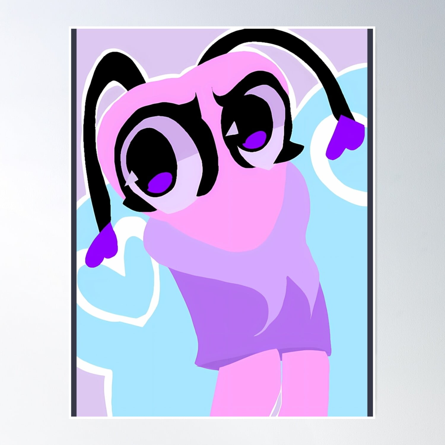 Flutter With Intense Eyes, Sweet Pastel Fanart By Jesziekaji Poster ...