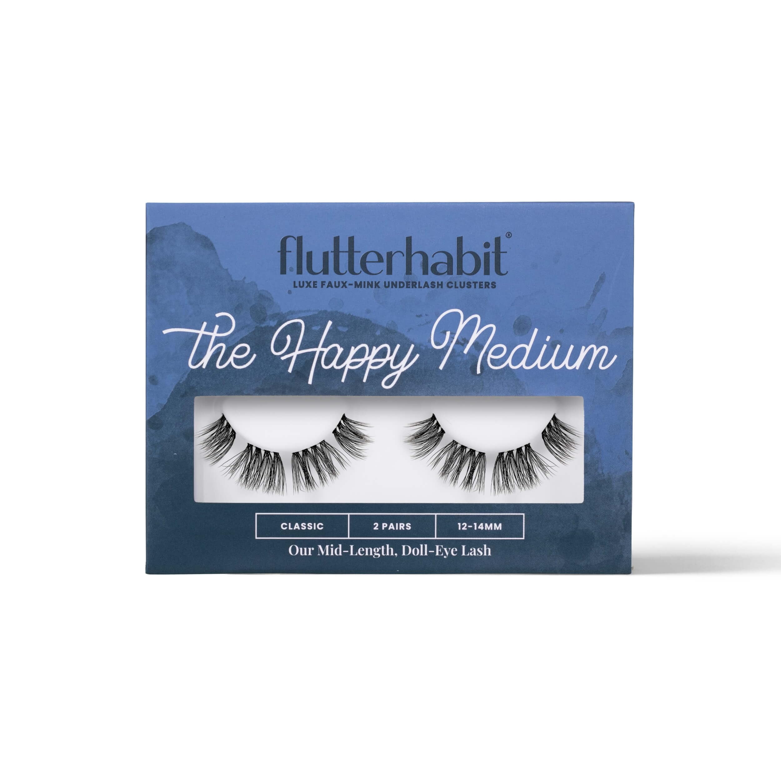 FlutterHabit The Happy Medium SSF20 Lashes, 2 Sets of Eyelashes, DIY Doll Eyed Lash Extensions ...