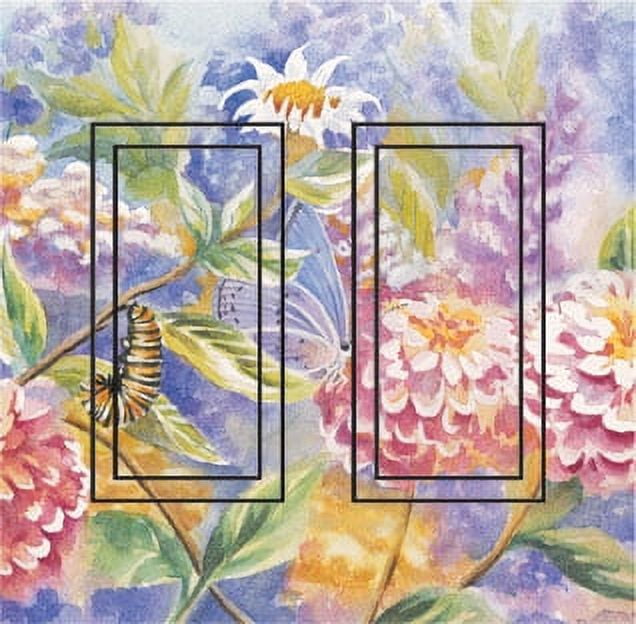 Flutterbye Double Rocker SwitchStix Peel and Stick Art Deco Switch ...