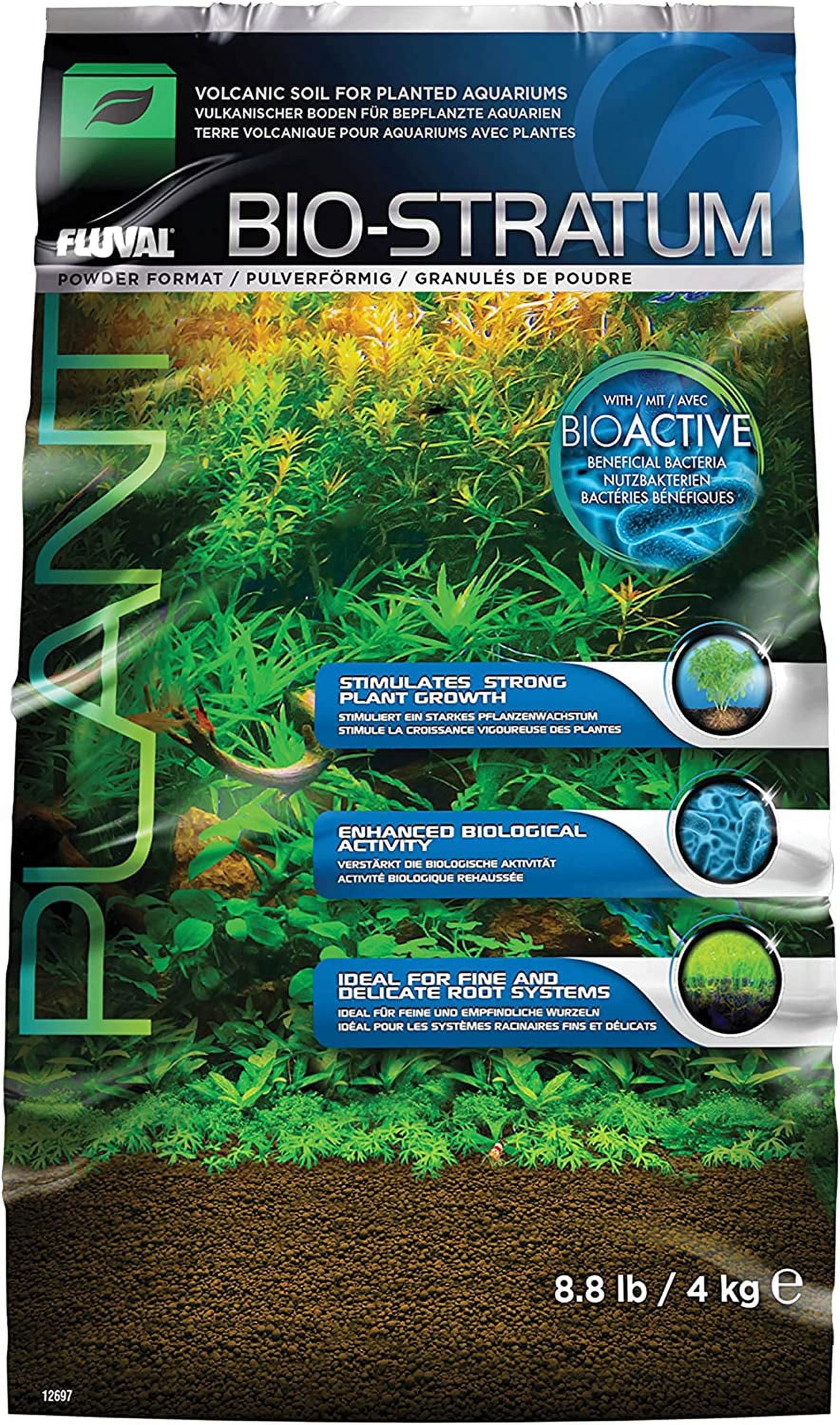 Fluval Bio Stratum, Aquarium Gravel Substrate for Aquatic Plant Growth ...