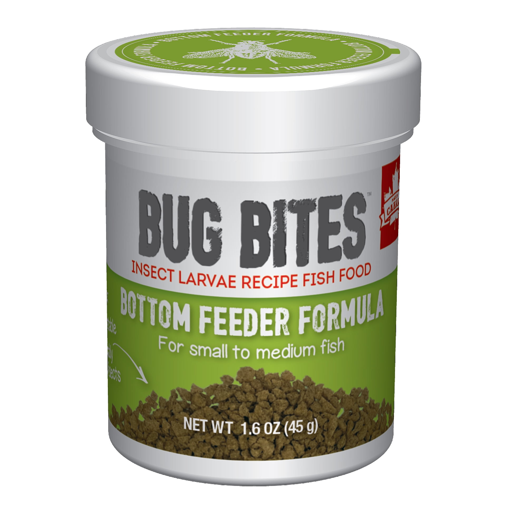 Fluval Bug Bites BottFeeder Granule S-M 1.6oz - Walmart.com