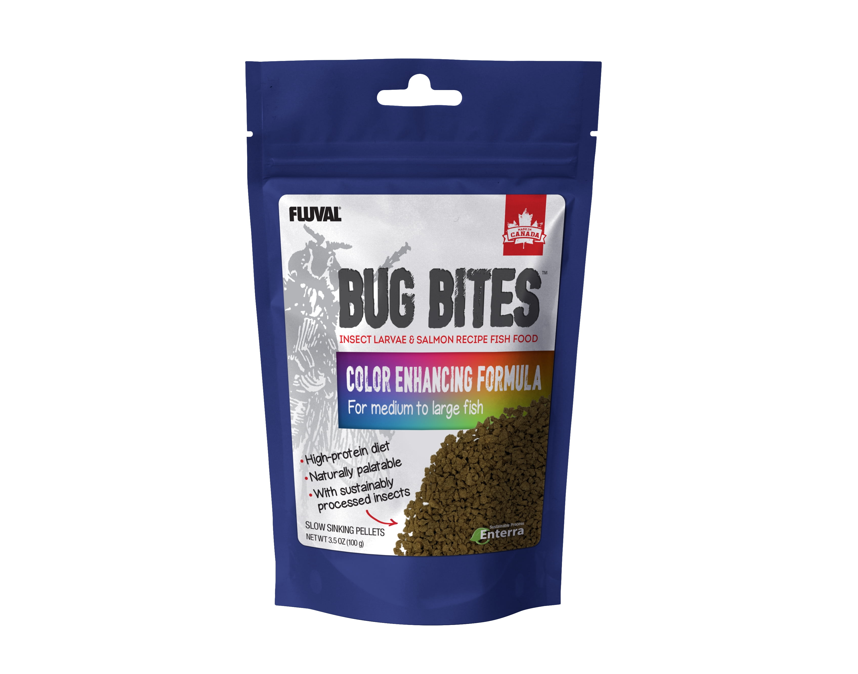 Fluval Bug Bites Color Enhancer Granules 3.5 oz - Walmart.com