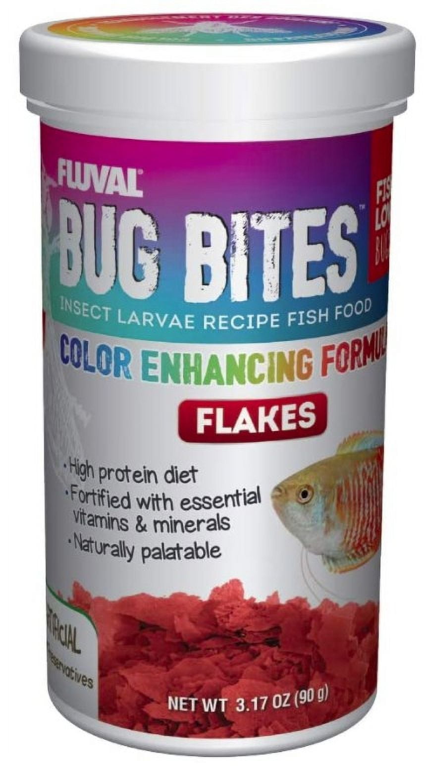 Fluval Bug Bites Color Enhancing Fish Food for Tropical Fish- 3.17oz ...