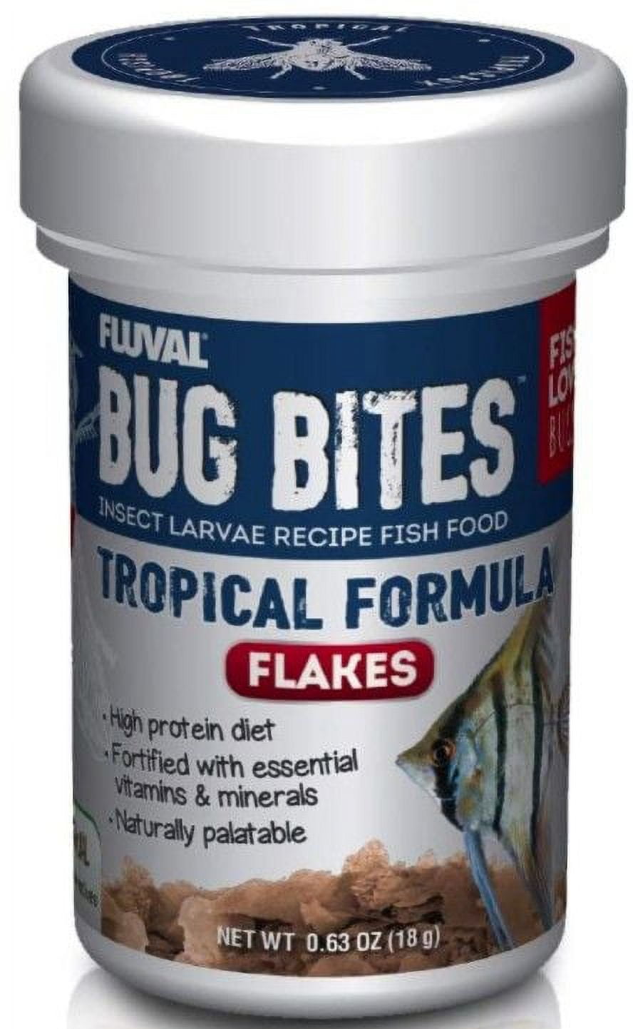 Fluval Bug Bites Insect Larvae Tropical Fish Flake - Walmart.com