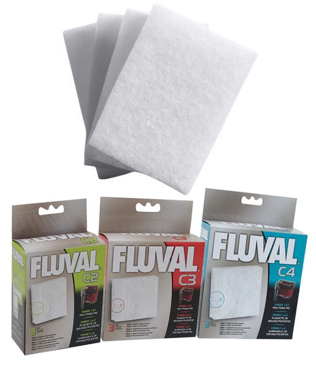 Fluval C3 Poly Foam Pad (3 Pack) - Walmart.com