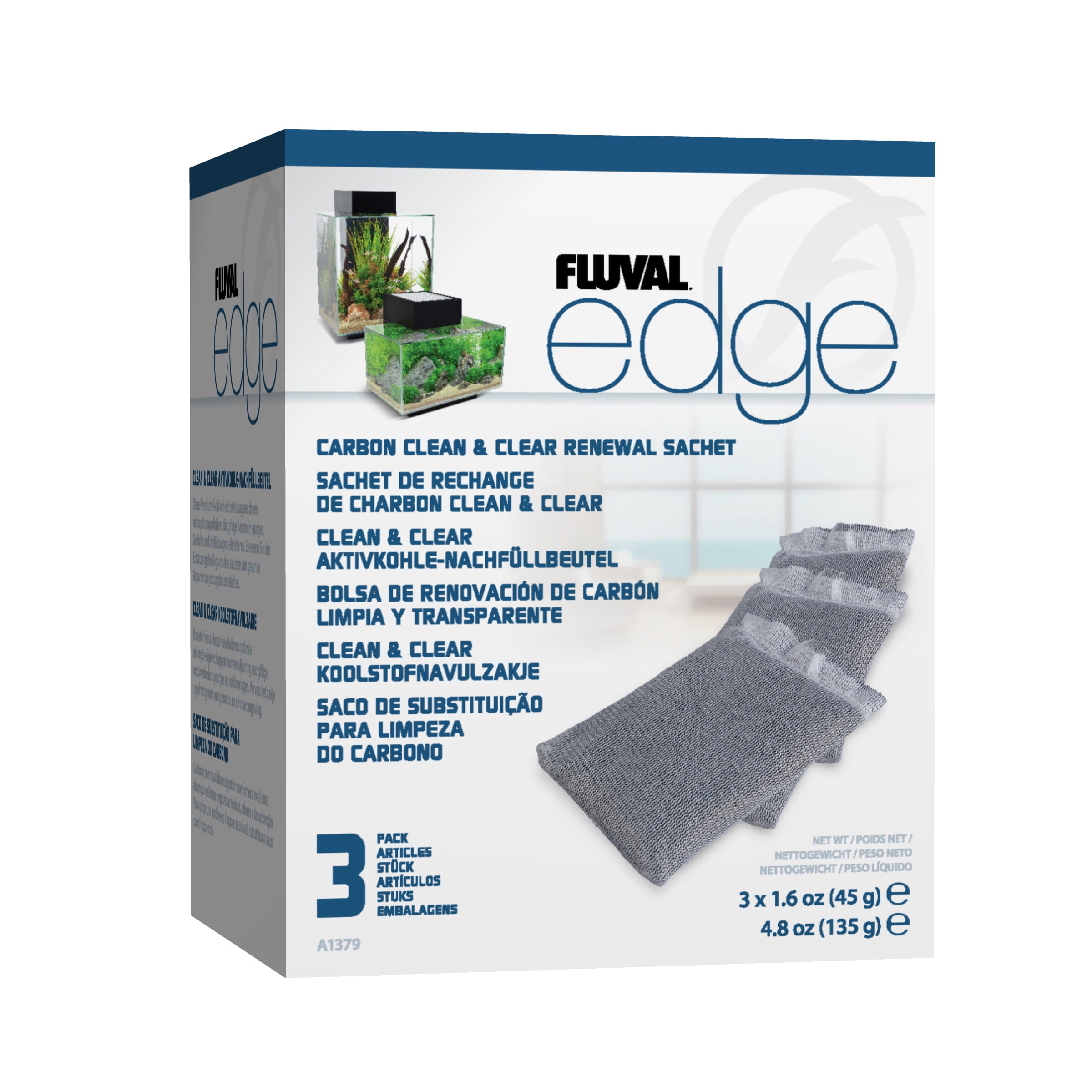 Fluval Edge replacement carbon, 3 pack - Walmart.com