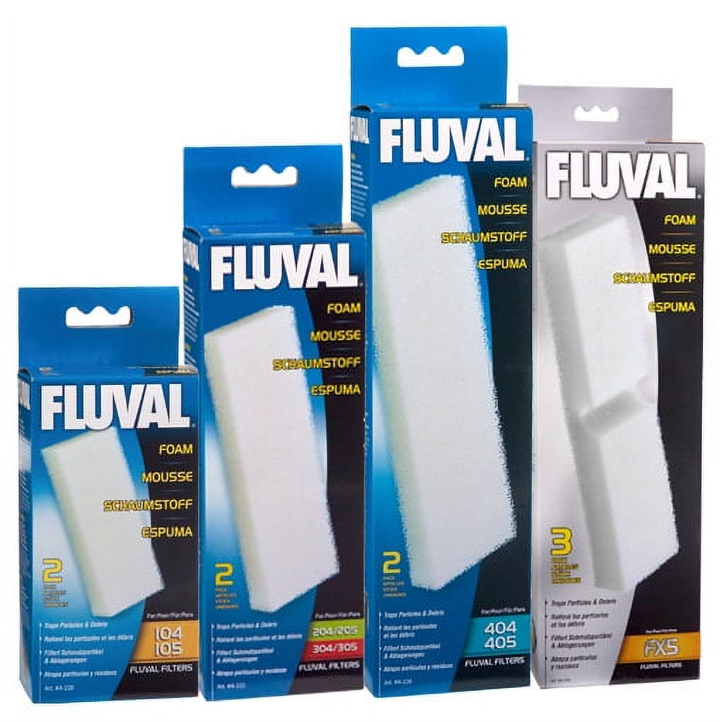 Fluval Filter Foam Block for 104/105 (2 Pack) - Walmart.com