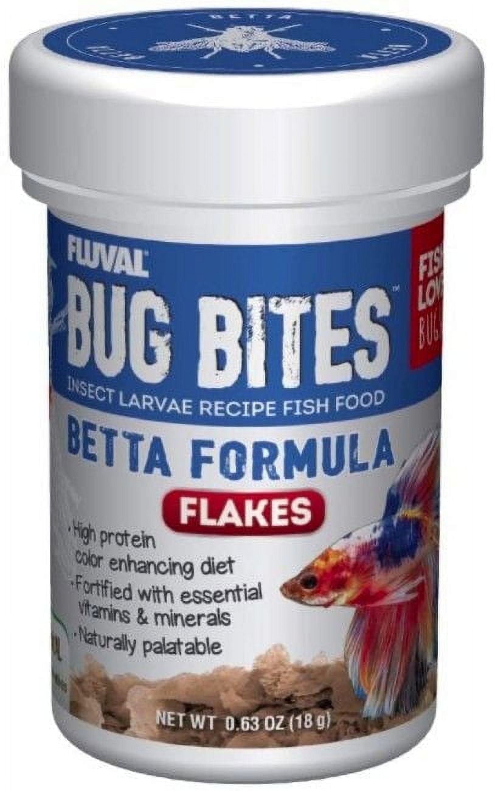 Fluval Fluval Bug Bites Betta Formula Flakes 0.63 oz Pack of 2 ...