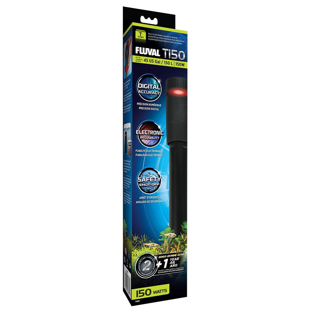 Fluval T150 Fully Electronic Aquarium Heater 150 watt - Walmart.com