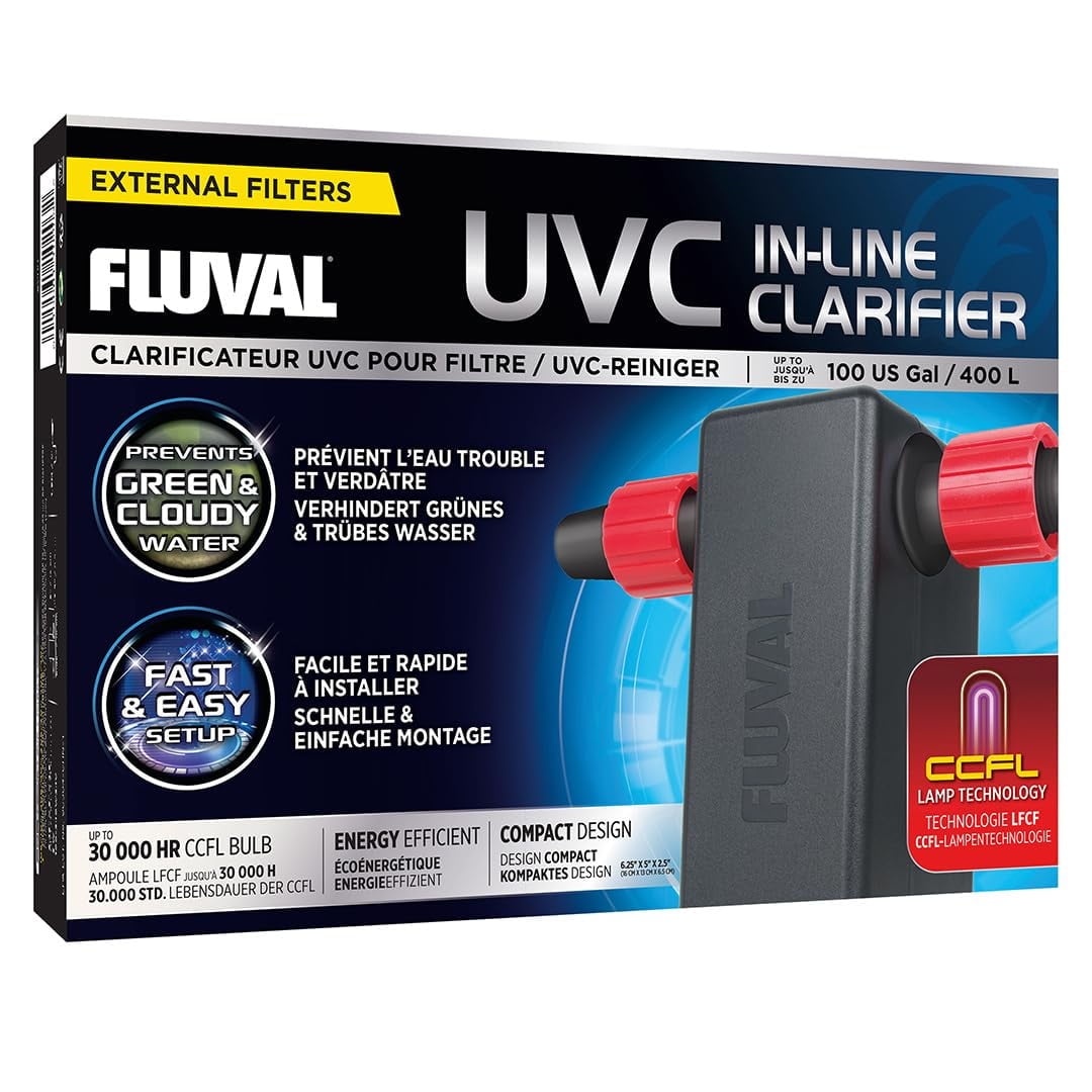 Fluval In-Line UVC Clarifier for Fish Tank Aquarium Filters - Walmart.com