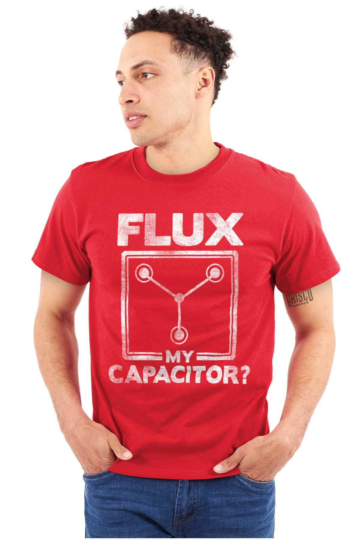 Flux Capacitor Science Fiction Future Men's Graphic T Shirt Tees Brisco ...