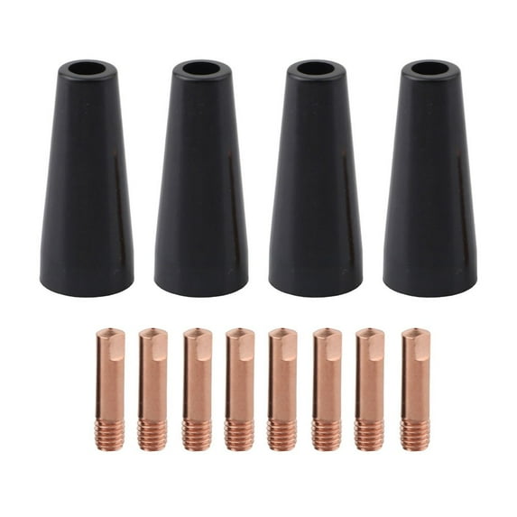 Flux Core Gasless Nozzle Tips Kit,for MIG Welding Contact Tip 0.6-1.2mm ...