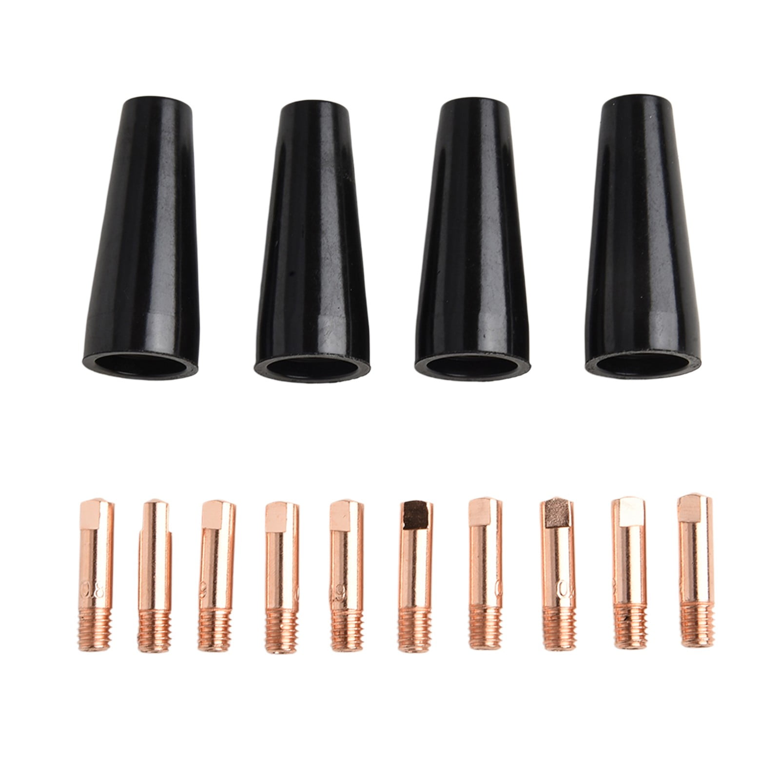 Flux Core Nozzle Tips Kit For Mig Welding Torch For 14Ak With 4 Nozzles ...
