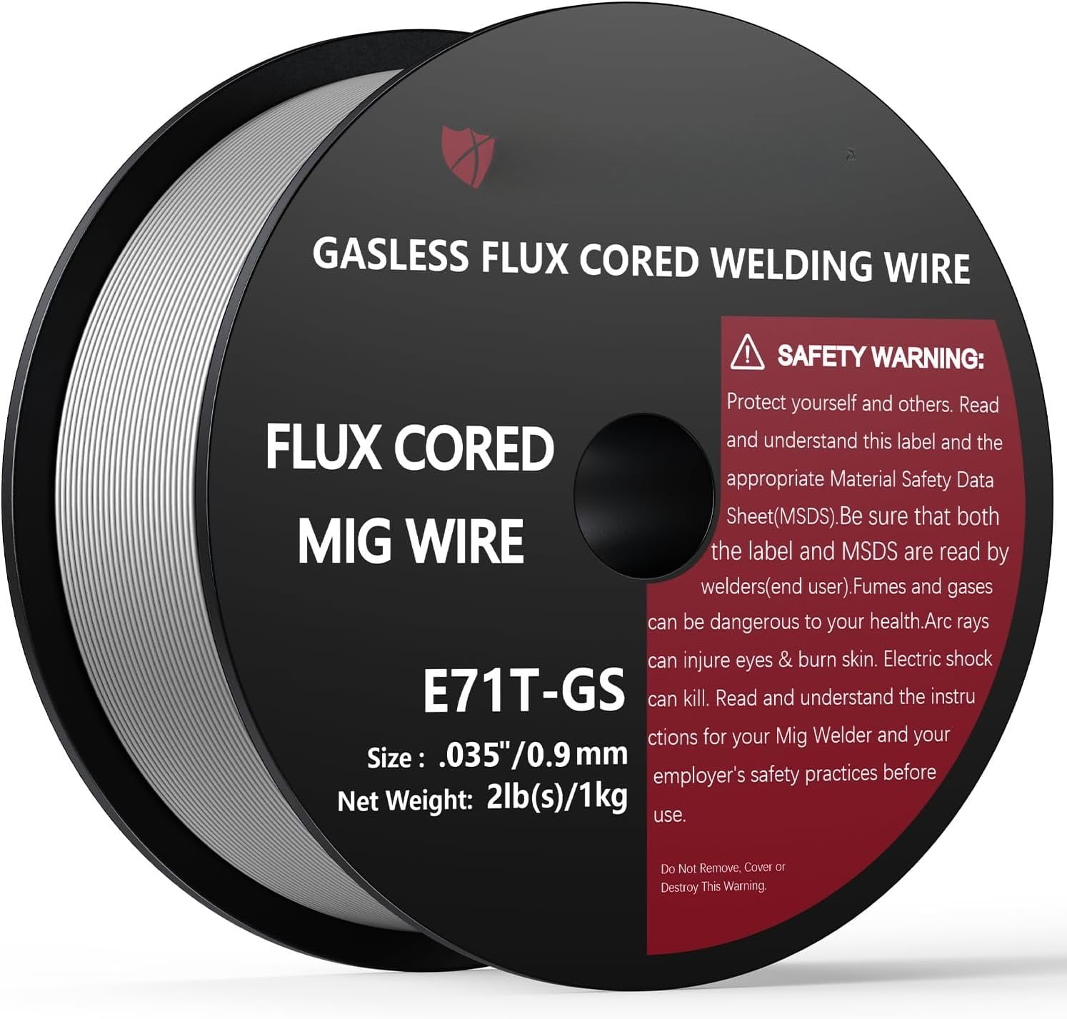 Flux Core Welding Wire .035, E71T-GS Mig Welding Wire 2-Pound Spool ...