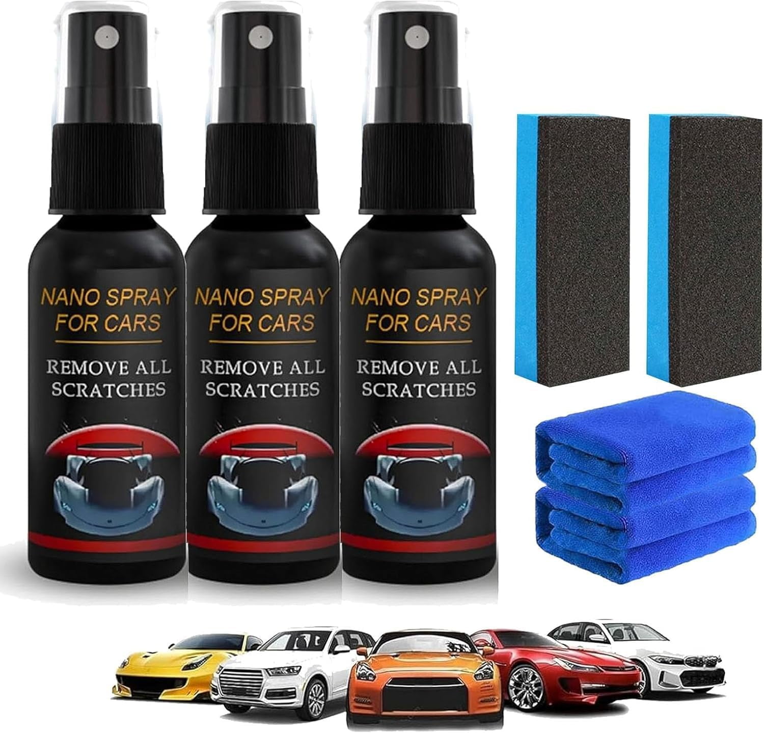 Fluxfade Nano Car Spray, 2025 Nuracoat Scratch Remover, Car Scratch Repair Spray Auto Nano ...