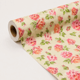 Flwrapping Paper Roll 17 In X 60 Ft Vintpeony Flower Gift Wrap For ...