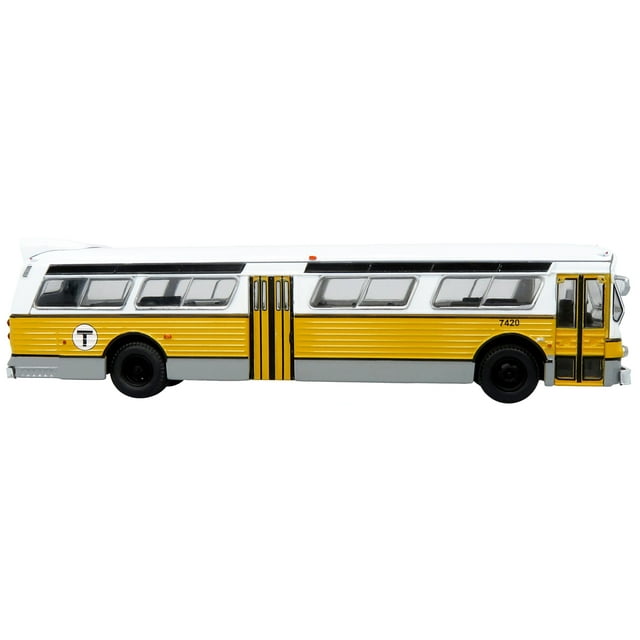 Flxible 53102 New Look Transit Bus "MBTA Boston" Yellow and White with ...