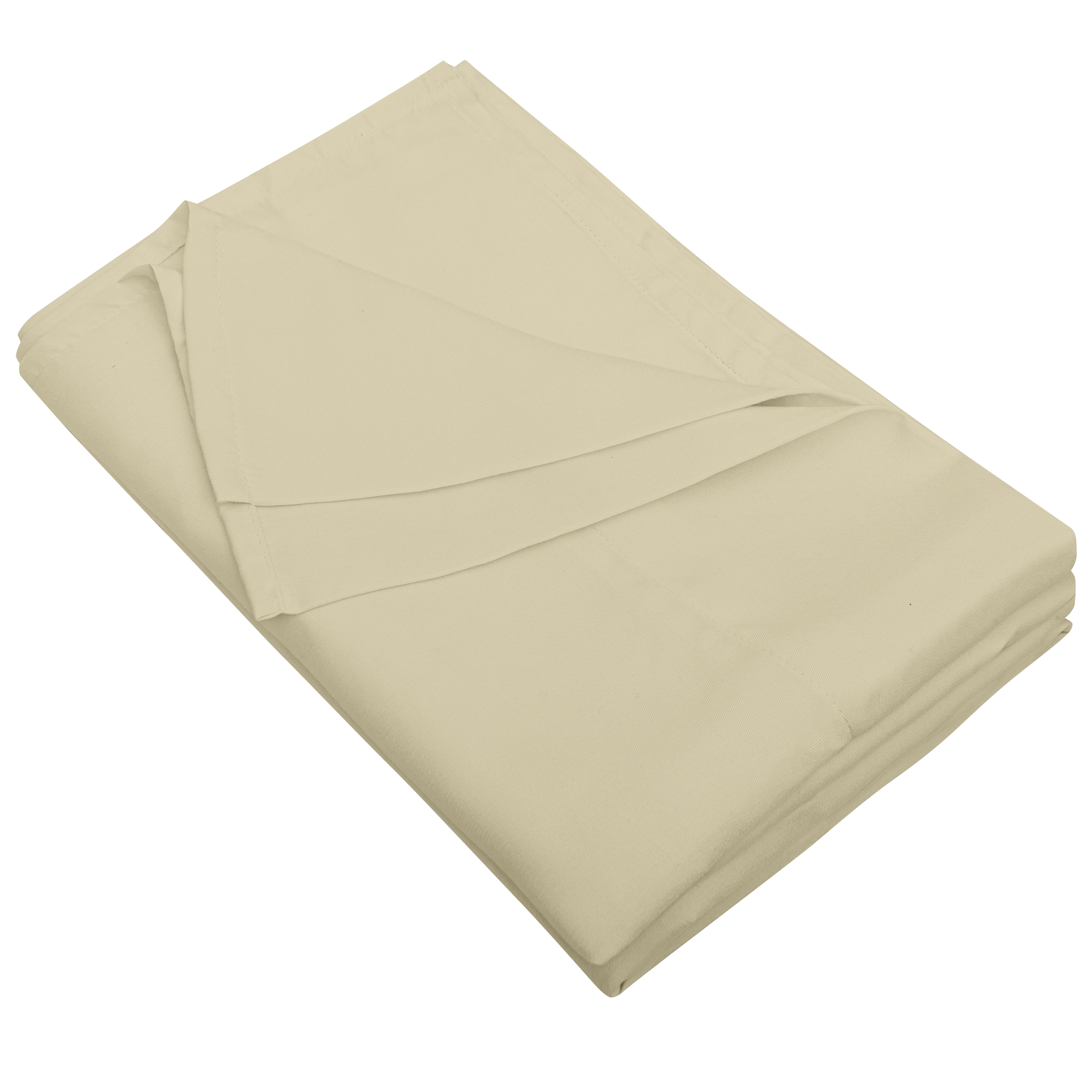 Flxxie 1800 Count Soft Brushed Microfiber Flat Sheet, Shrinkage, Fade ...
