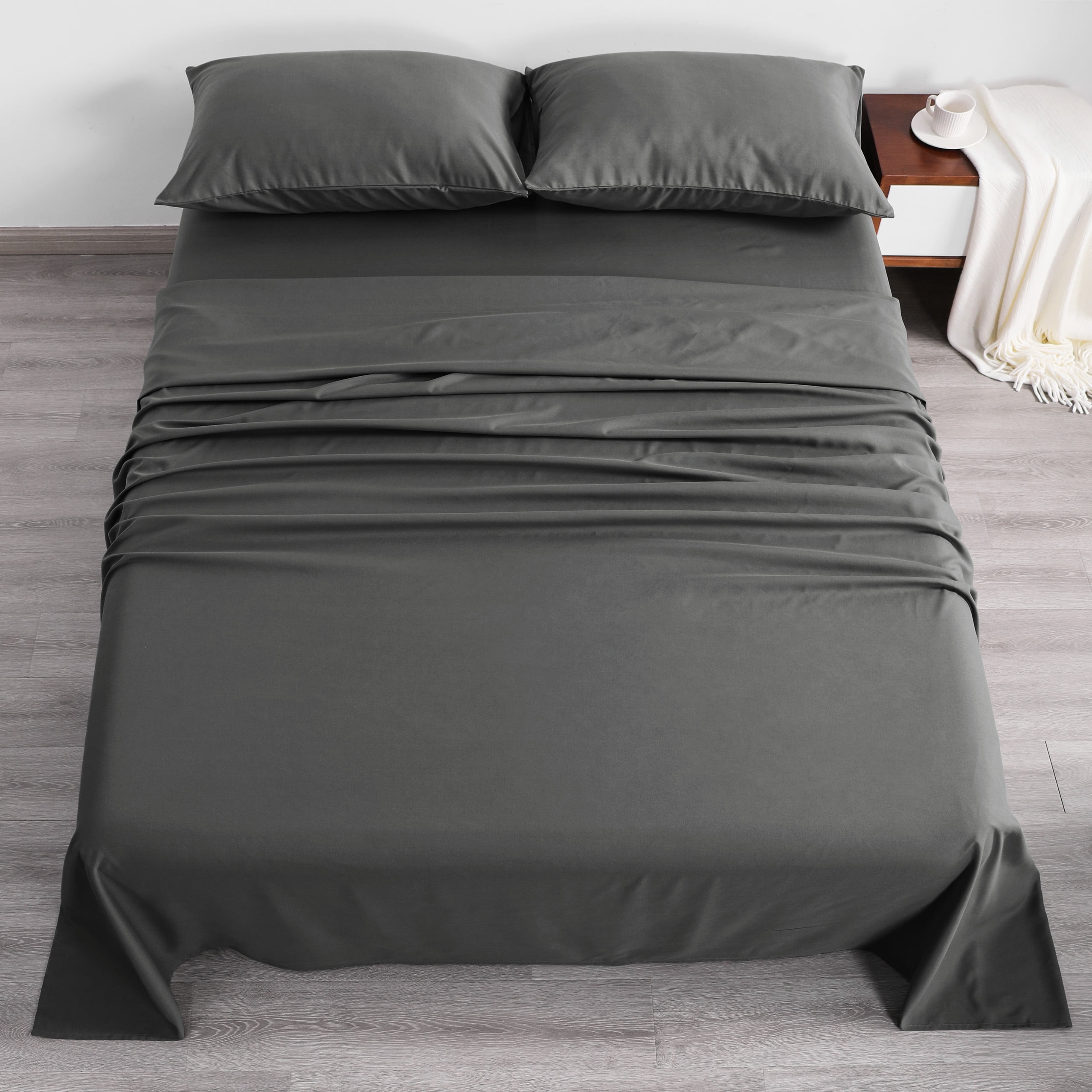 Flxxie 1800 Thread Count Microfiber Sheet Set, Super Soft Bed Sheets ...