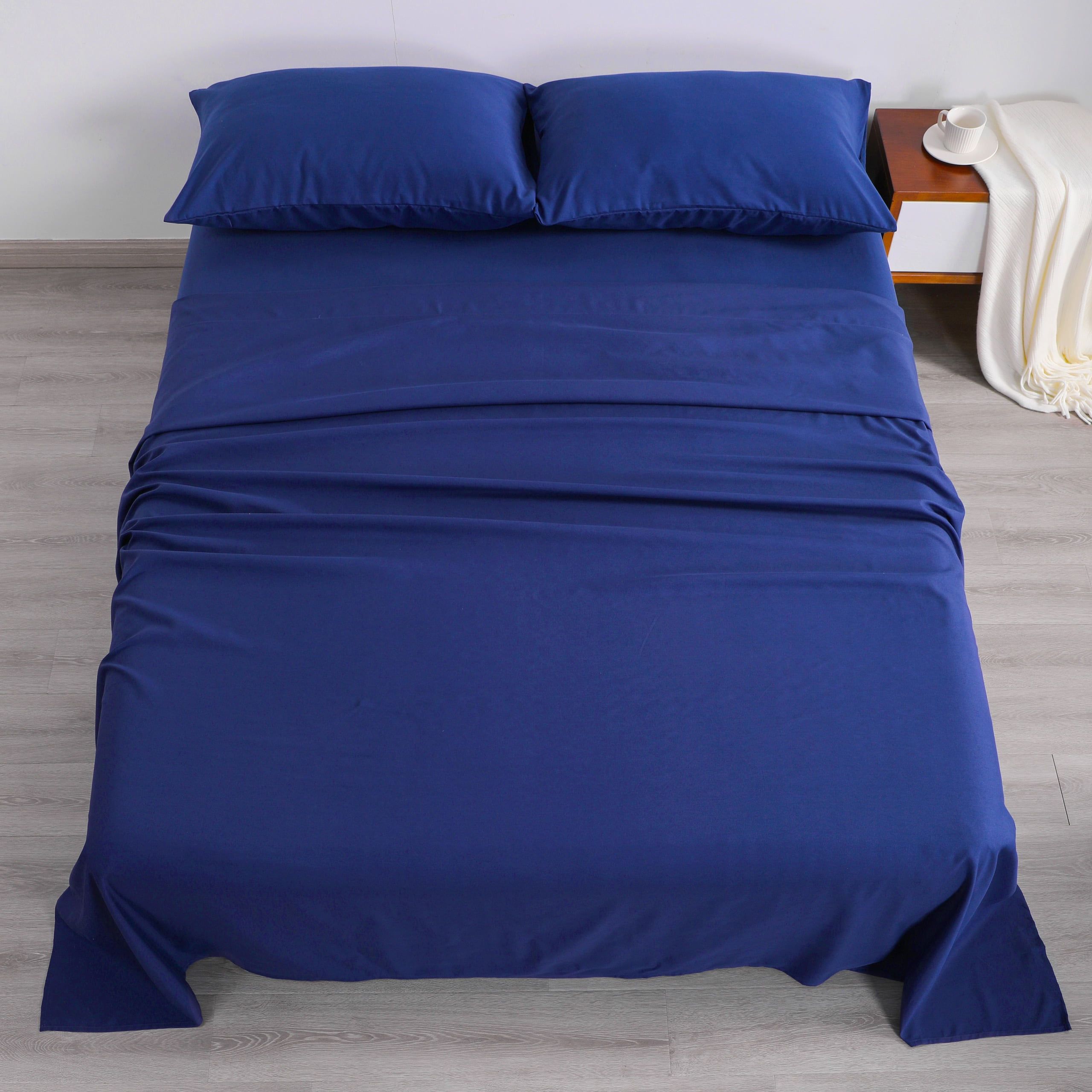 Flxxie 1800 Thread Count Microfiber Sheet Set, Super Soft Bed Sheets ...