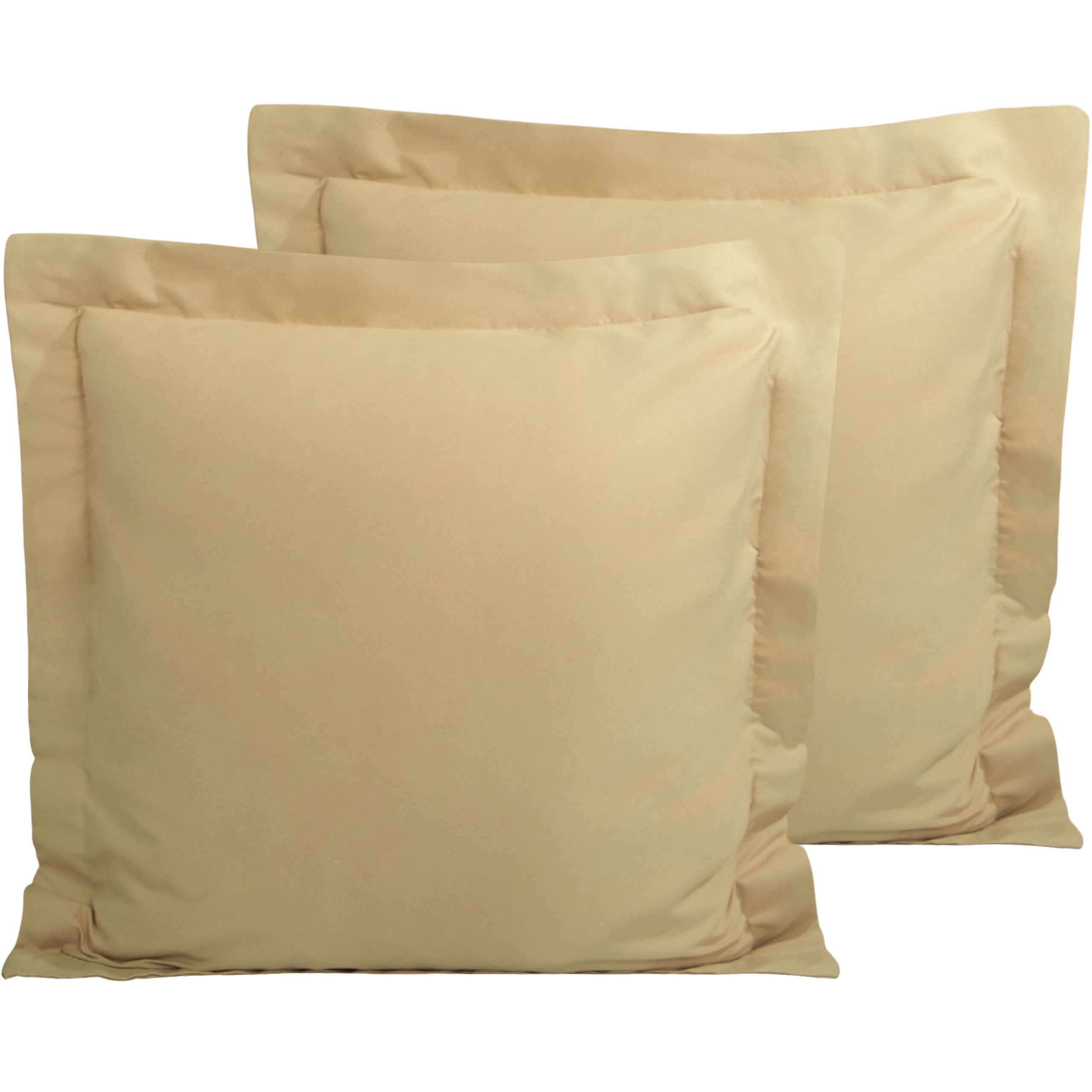 Flxxie 2 Pack Microfiber Euro Pillow Shams, Ultra Soft European Throw ...