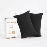 flxxie, Microfiber Tiny Pillows, 11"x7", Black, Machine Washable ...