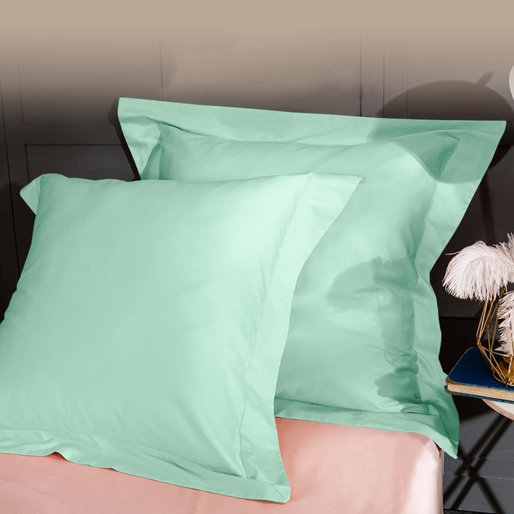 Flxxie 2 Pack Satin Euro Shams, Super Soft and Cozy Square Pillow Case ...