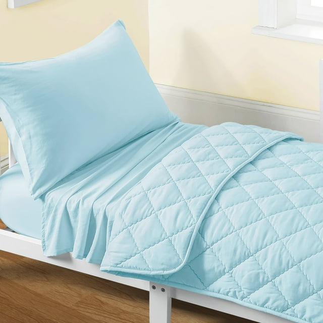 Flxxie Microfiber Baby Bed Sheets Covers, 4-Piece Toddler Bedding Set ...