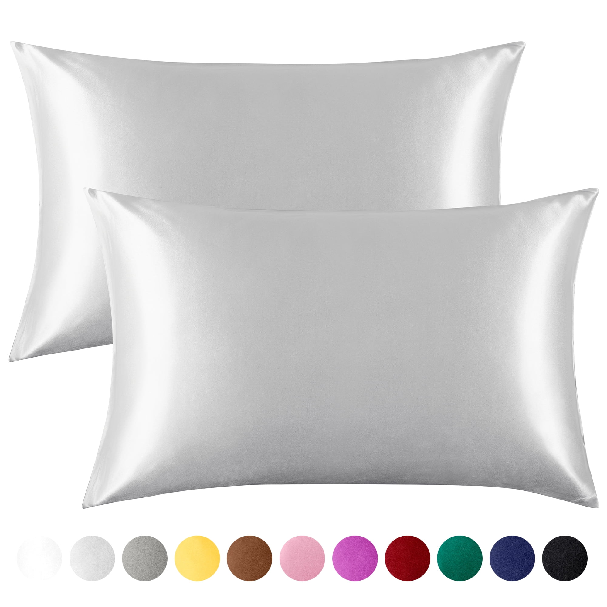 Flxxie Silk Satin Toddler Pillowcases with Envelope Closure, Ultra Soft ...