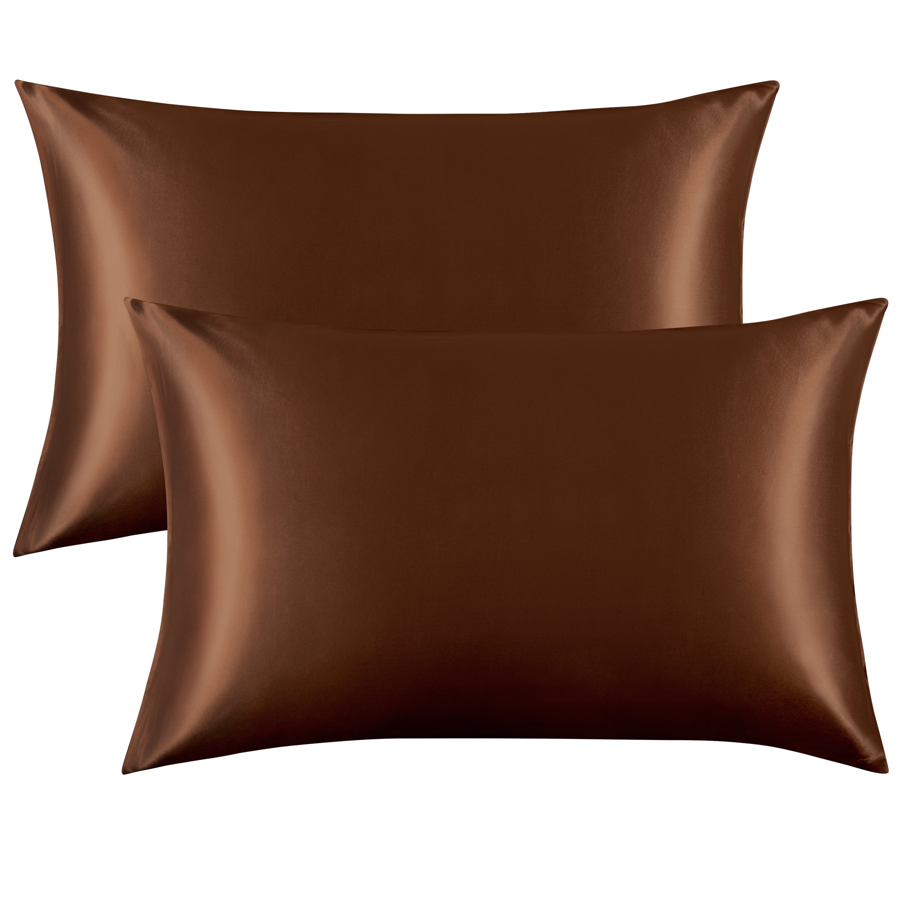 flxxie Silk Satin Toddler Pillowcases, Ultra Soft, Coffee, 14 x 20, 2 ...