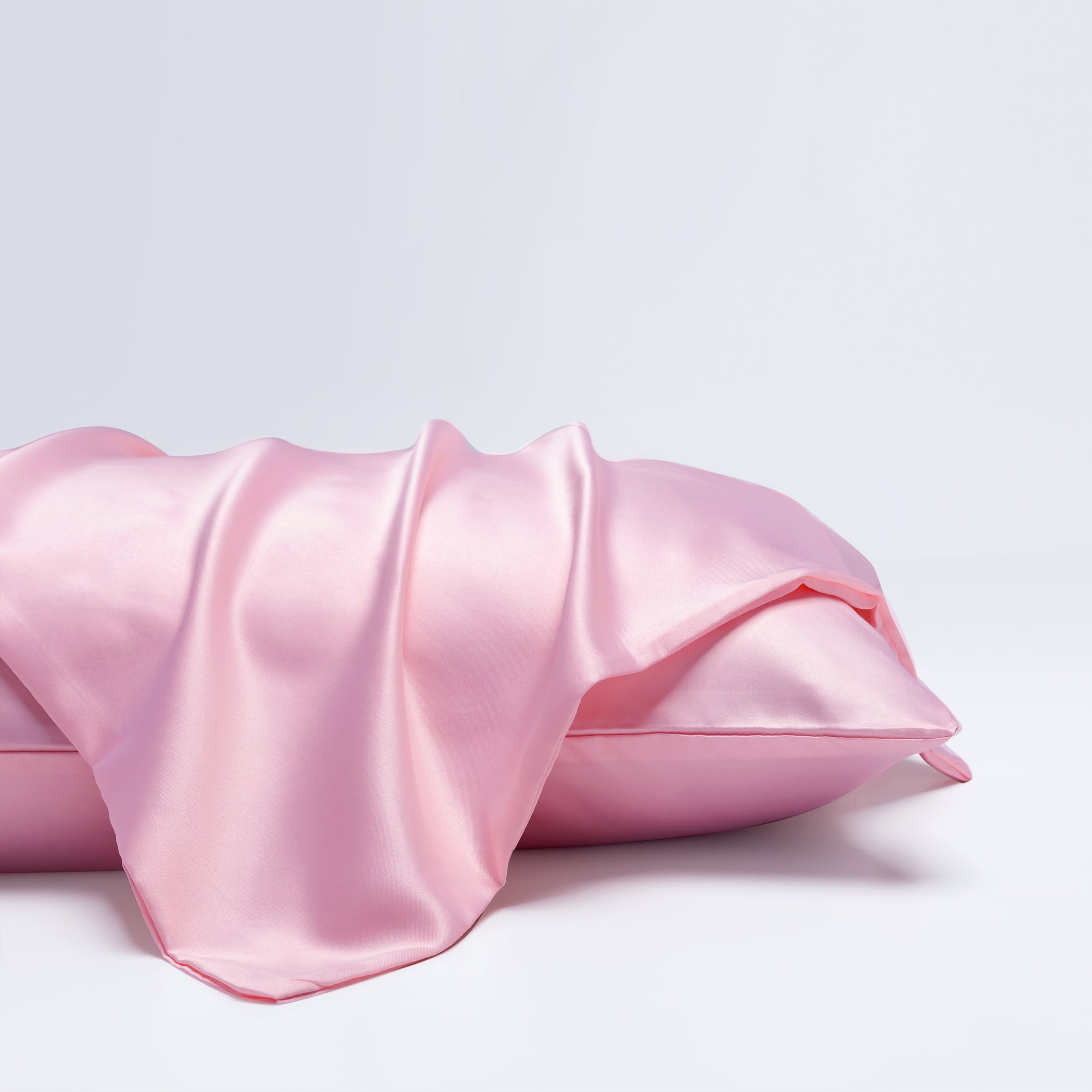 Flxxie Zipper Satin Pillowcase Set of 2, 20" x 30", Light Pink ...