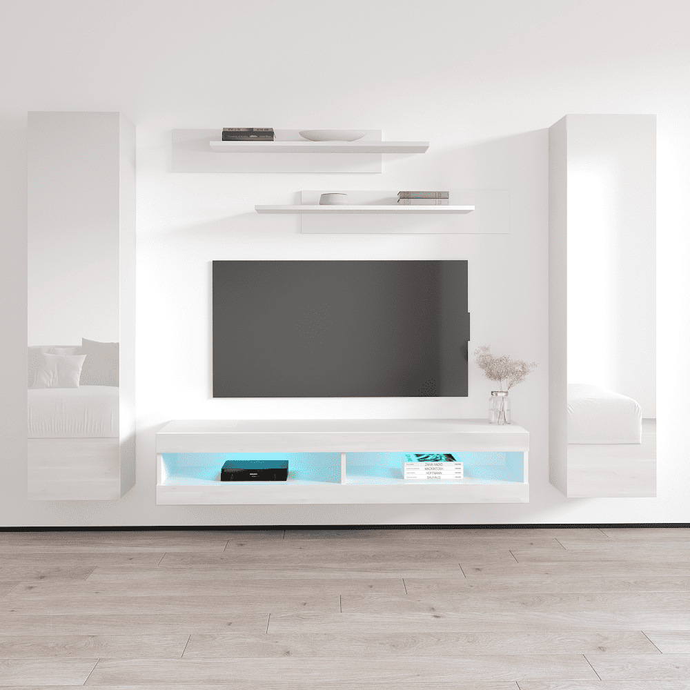Fly AB1 34TV Wall Mounted Floating Modern Entertainment Center ...