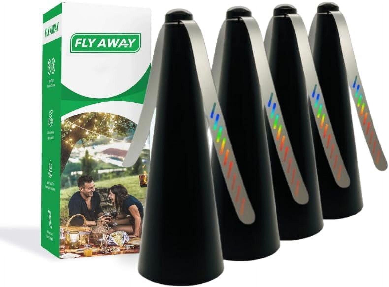 Fly Away - 4 Pack Outdoor Fly Repellent Fan, Outside or Inside Table ...