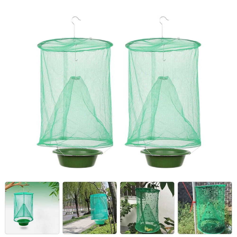 Fly Bait Trap,Fly Catching Cage,2Pcs Fly Catching Cages Fly Catching ...