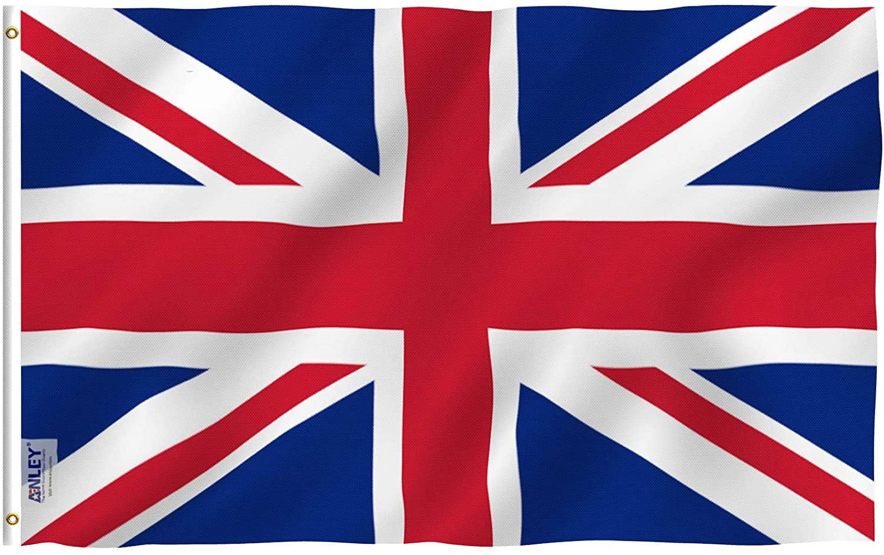 Fly Breeze 3x5 Foot United Kingdom UK Flag - Vivid Color and Fade proof ...