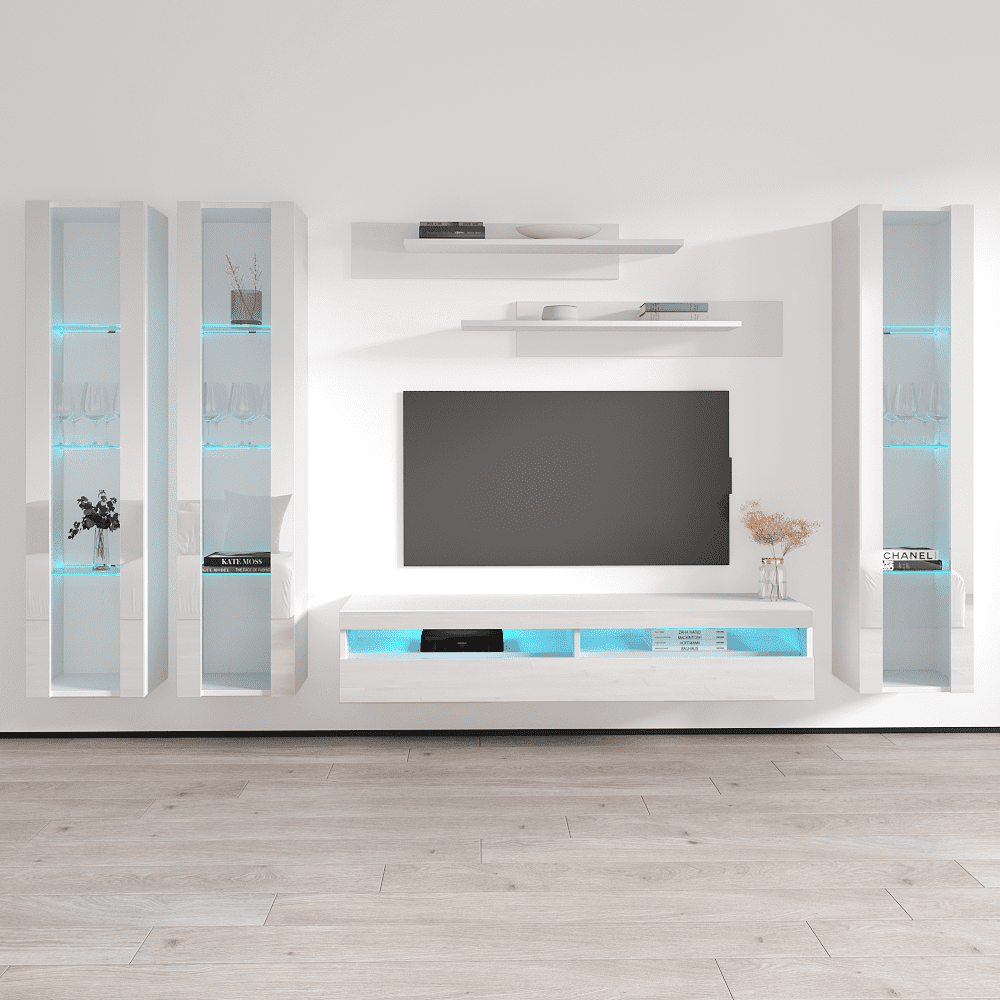 Fly CD2 35TV Wall Mounted Floating Modern Entertainment Center ...