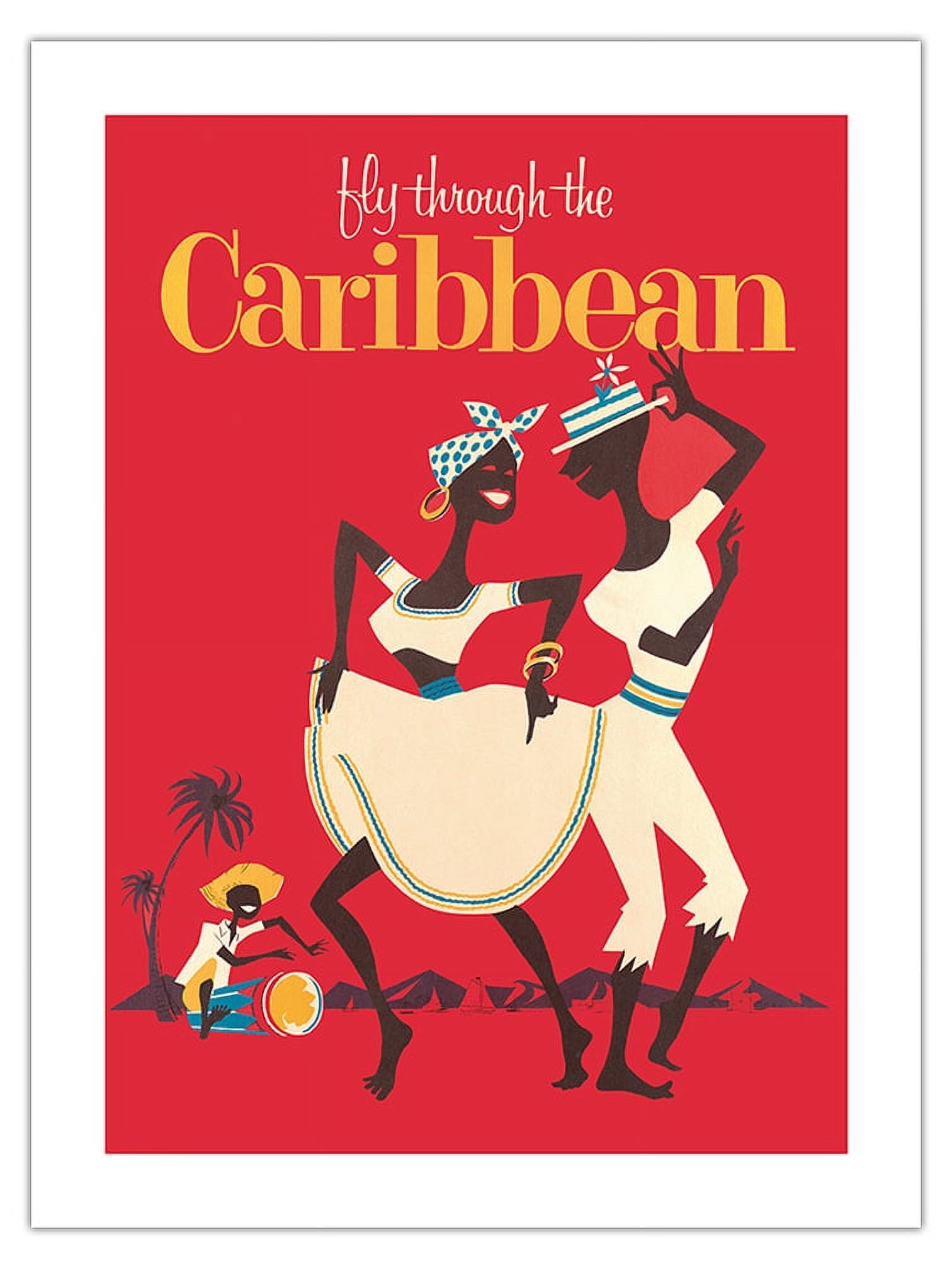 Fly through the Caribbean - Calypso Dancers and Conga Drummer - Vintage ...