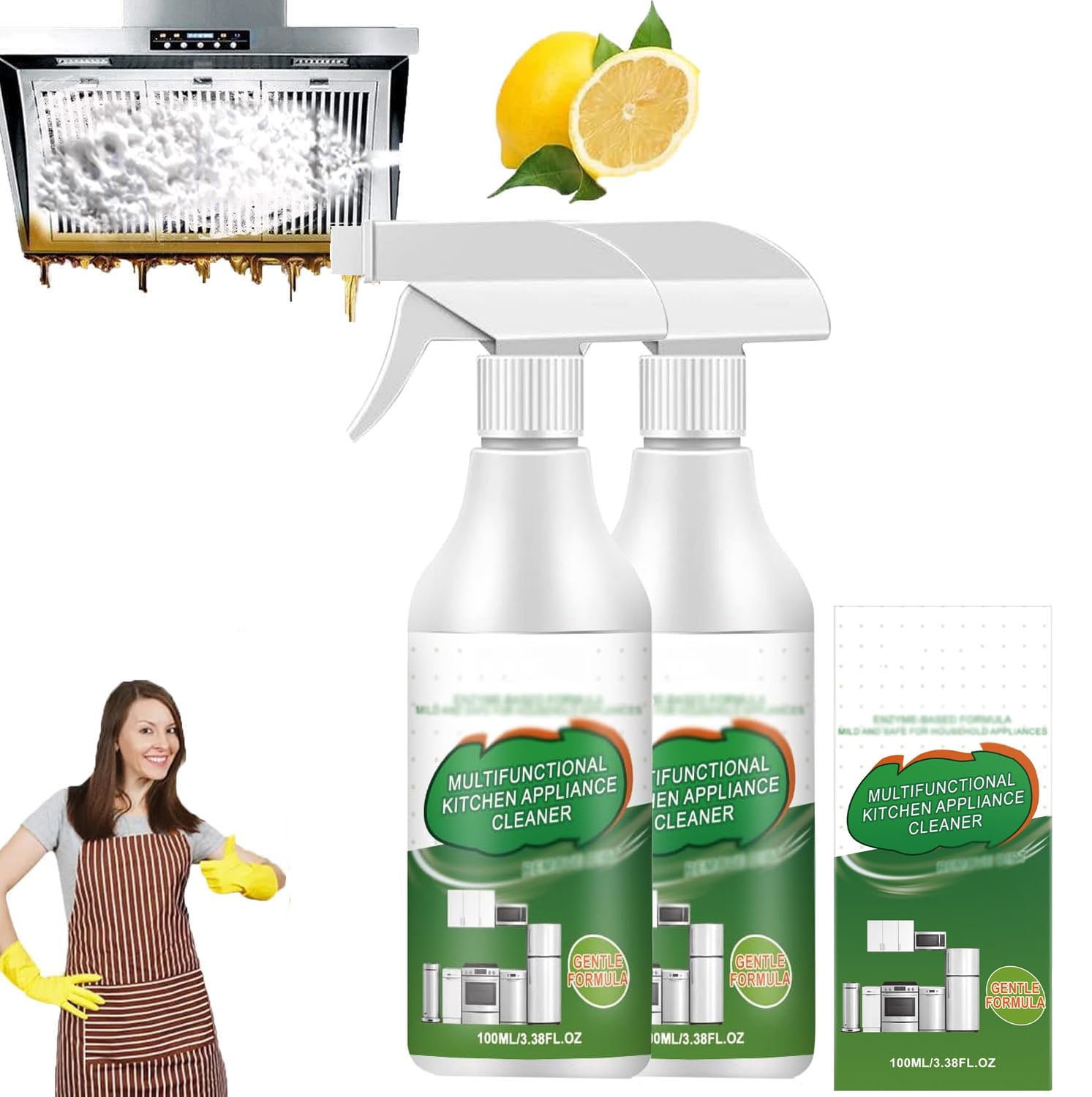 Fly Cloth Cleanse Kitchen Cleaner Spray, 2026 Powerful Multipurpose ...